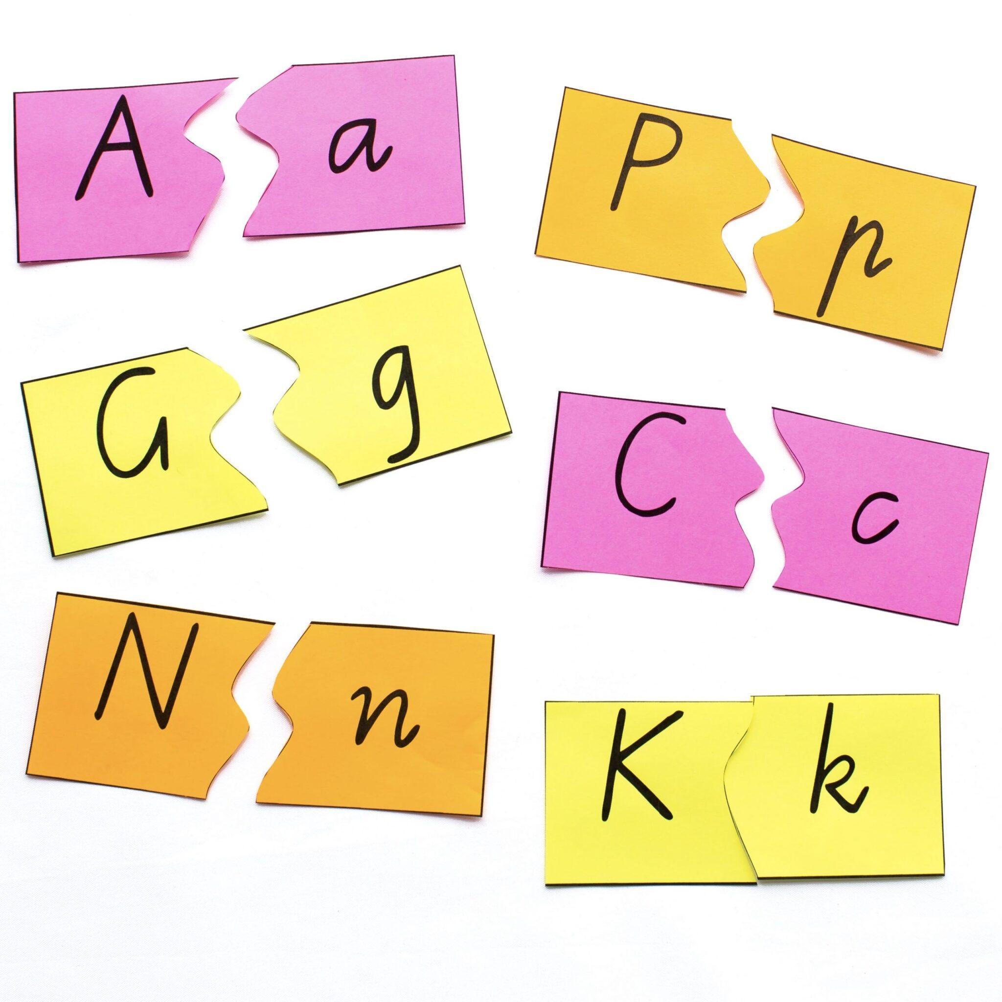 Alphabet Match Ups STATE FONTS Top Teacher