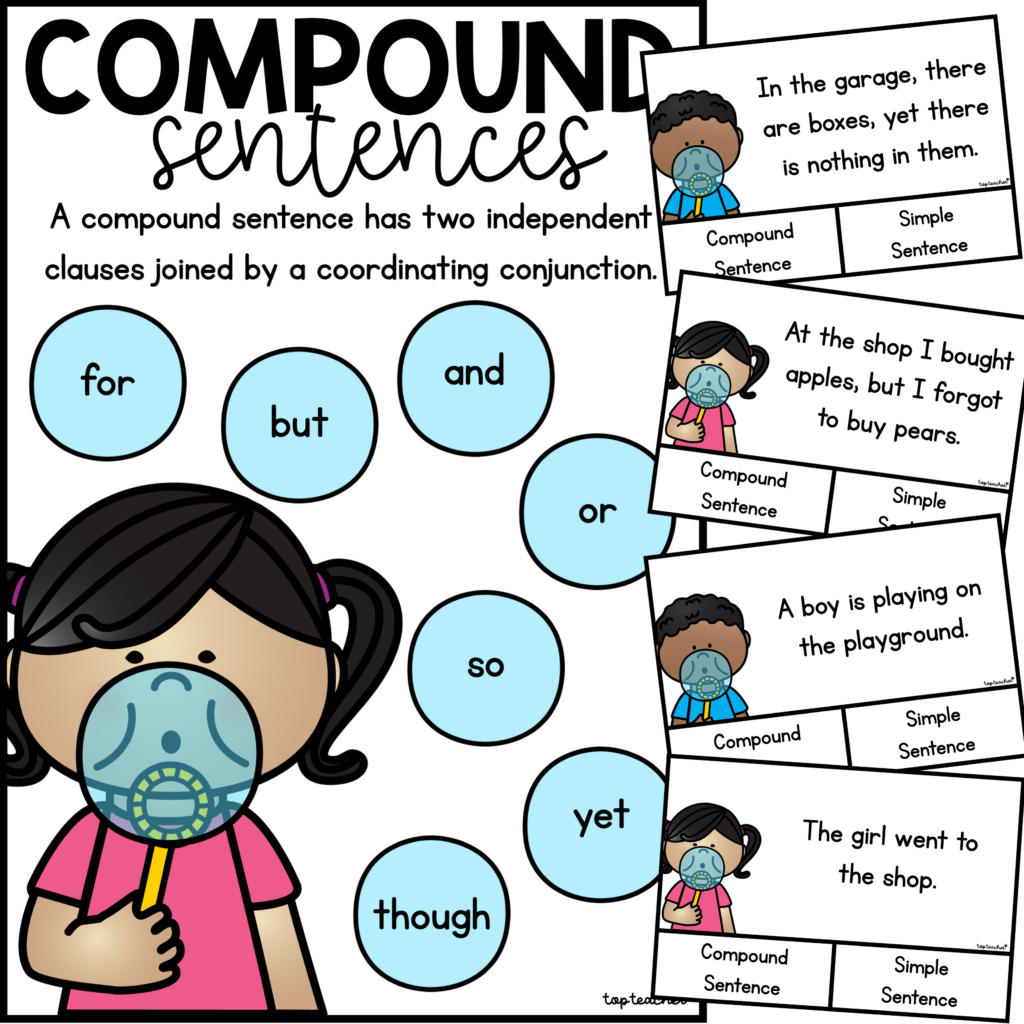 Compound Sentences Task Cards - Top Teacher Compound Sentences Task Cards - Top Teacher
